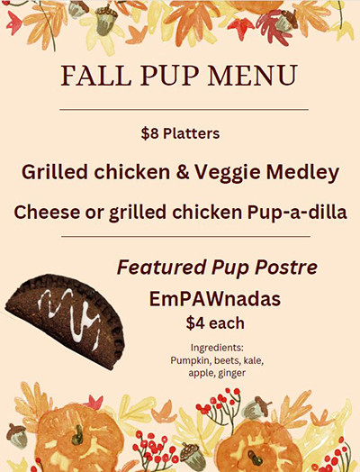 Fall Pup Menu at Plaza Azteca! | Village at Leesburg